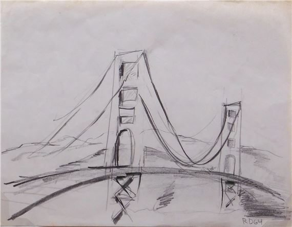 Richard Diebenkorn | Golden Gate Bridge (1964) | MutualArt