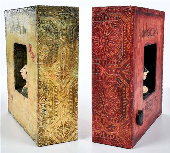 Kina Crow | Two Wall Box Sculptures | MutualArt
