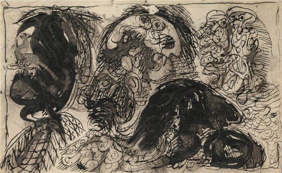 Pierre Alechinsky | Lot (1961) | MutualArt