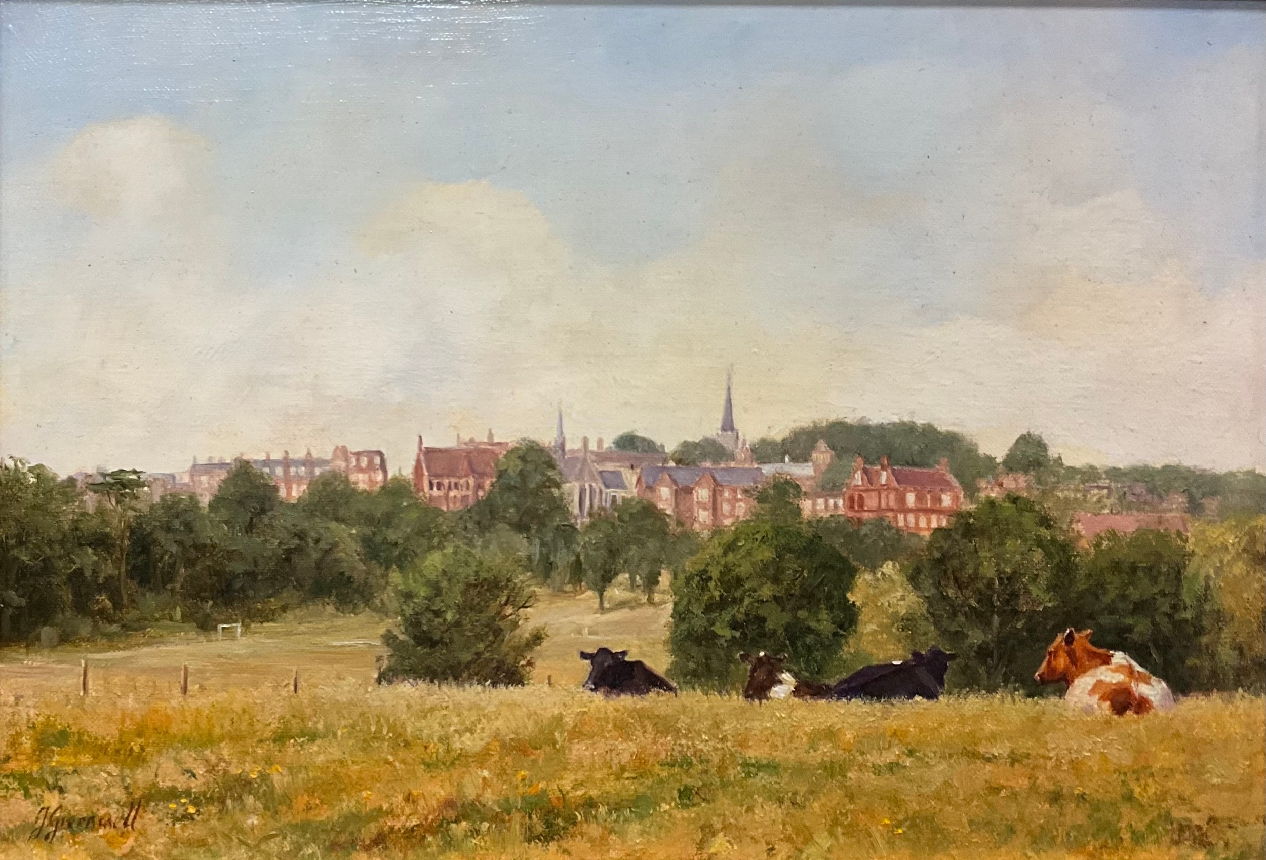 John Greenwell | John Greenwell, (British b.1939) Cows at Rest signed ...