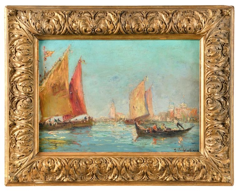 Russian School, 20th Century | 20th century Venice Oil on panel 24.5x34 cm Signed lower left ...