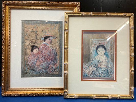 Edna Hibel | Two Edna Hibel Lithographs | MutualArt