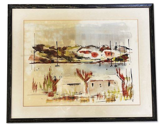 Alfred Birdsey | Alfred Birdsey. Watercolor/Paper: Abstract Landscape ...