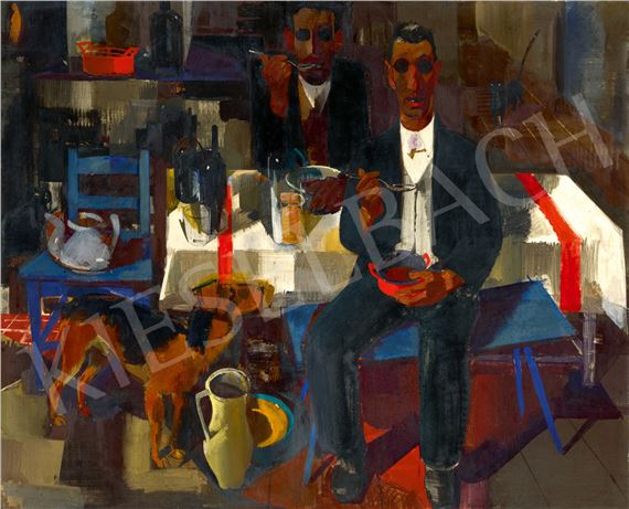 Vilmos Aba-Novák | Blind Musicians (Rome (1932) | MutualArt