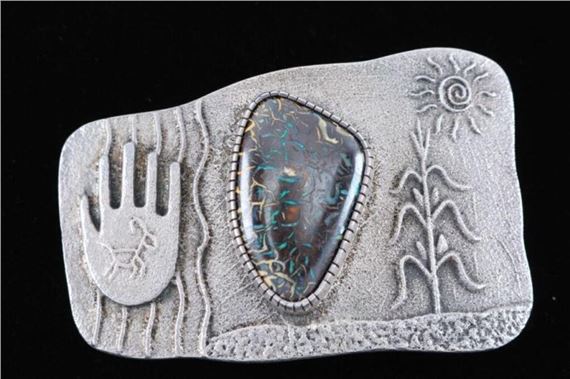 Sterling | San Cast Belt Buckle | MutualArt