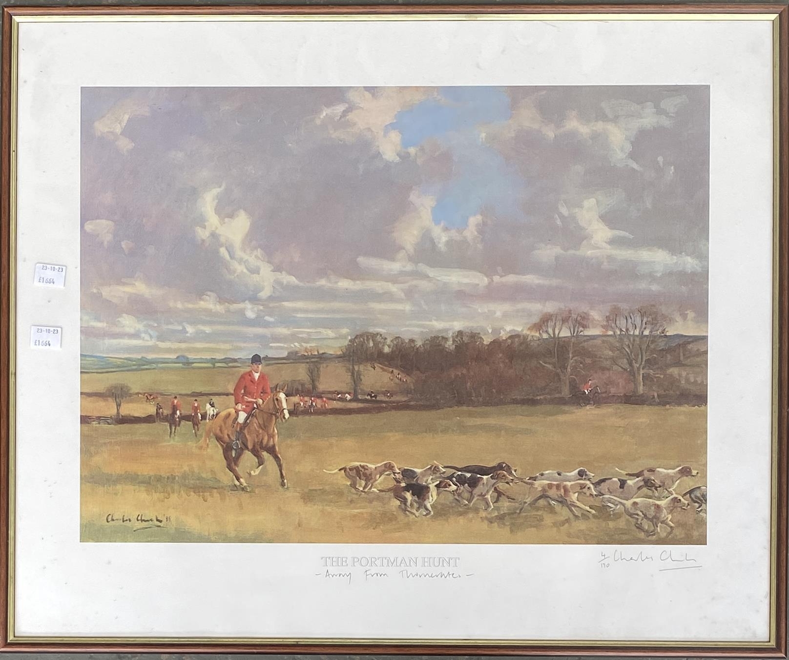 Charles Church | The Portman Hunt away from Thorncrates | MutualArt