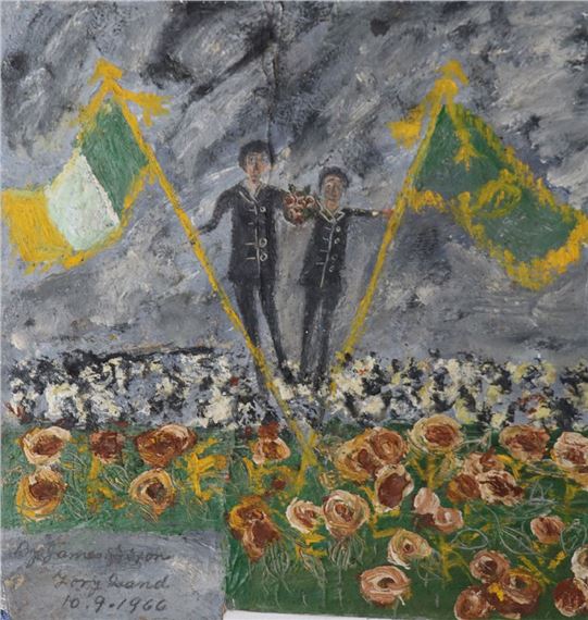 James Dixon | FIGURES WITH FLAGS (1966) | MutualArt
