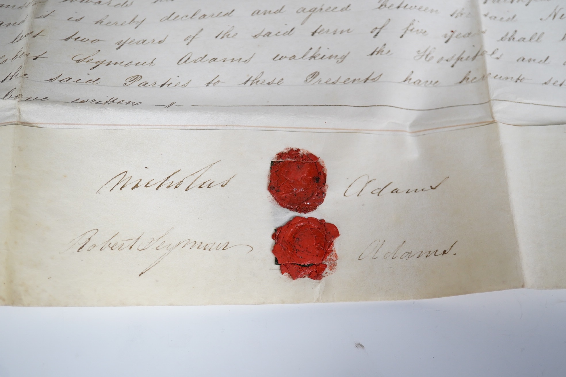 Robert Seymour | A parchment Indenture of Apprenticeship as a Surgeon ...