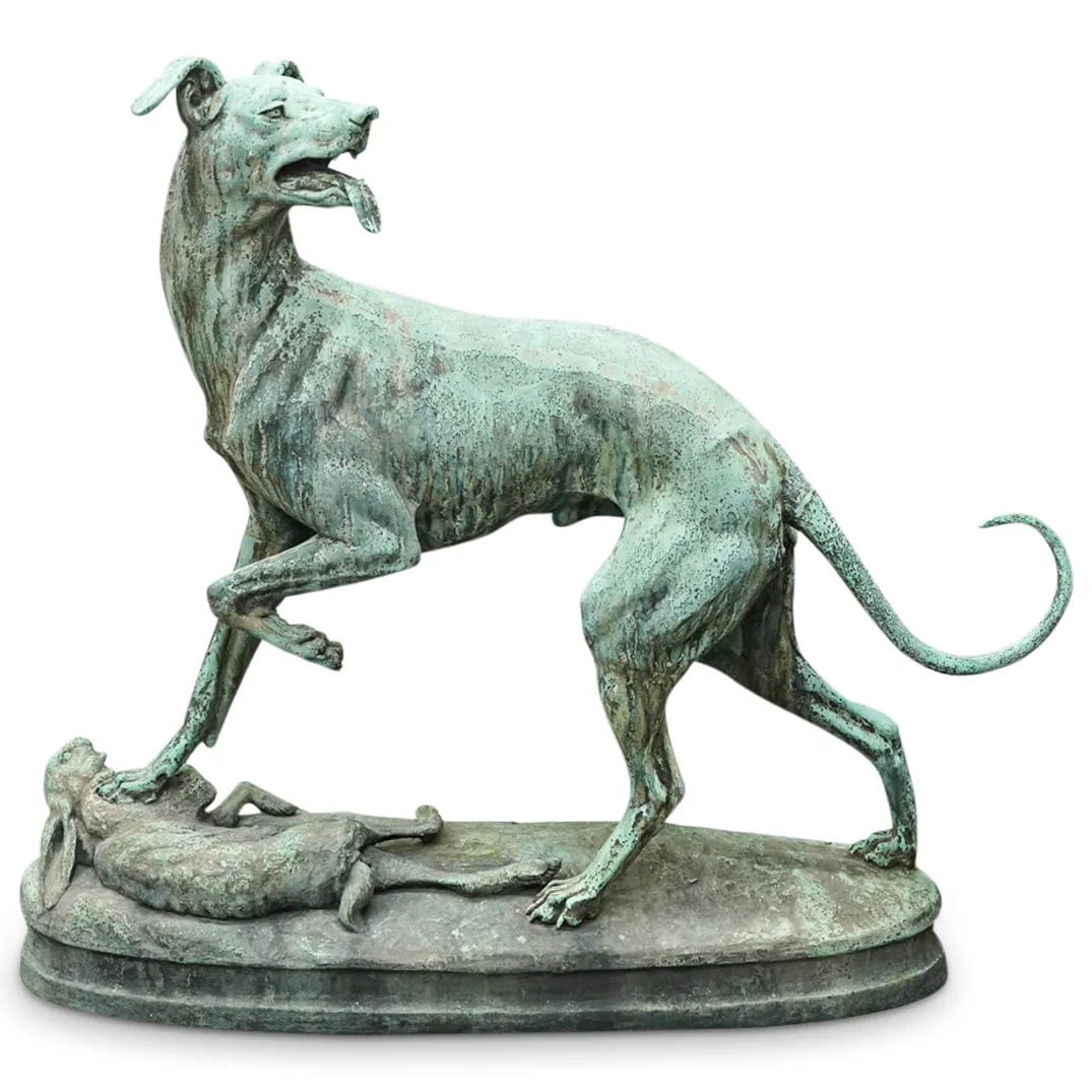 Joseph Victor Chemin | Hound with Hare (1882) | MutualArt