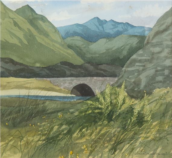 Jim Nicholson | Stone bridge over a river with hills in the background ...