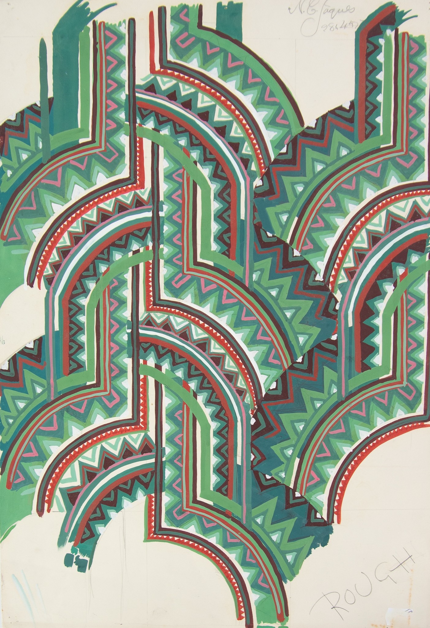 Norman Clifford Jaques | Sketch for a design or pattern | MutualArt