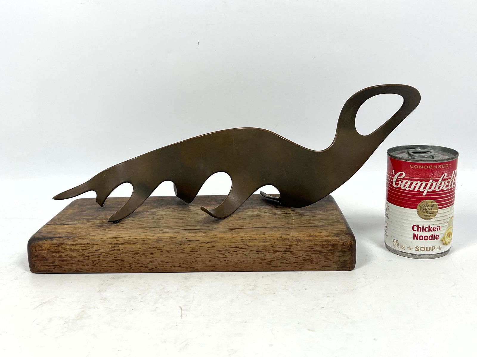 George Owen | GEORGE W OWEN Caterpillar Brass Sculpture | MutualArt