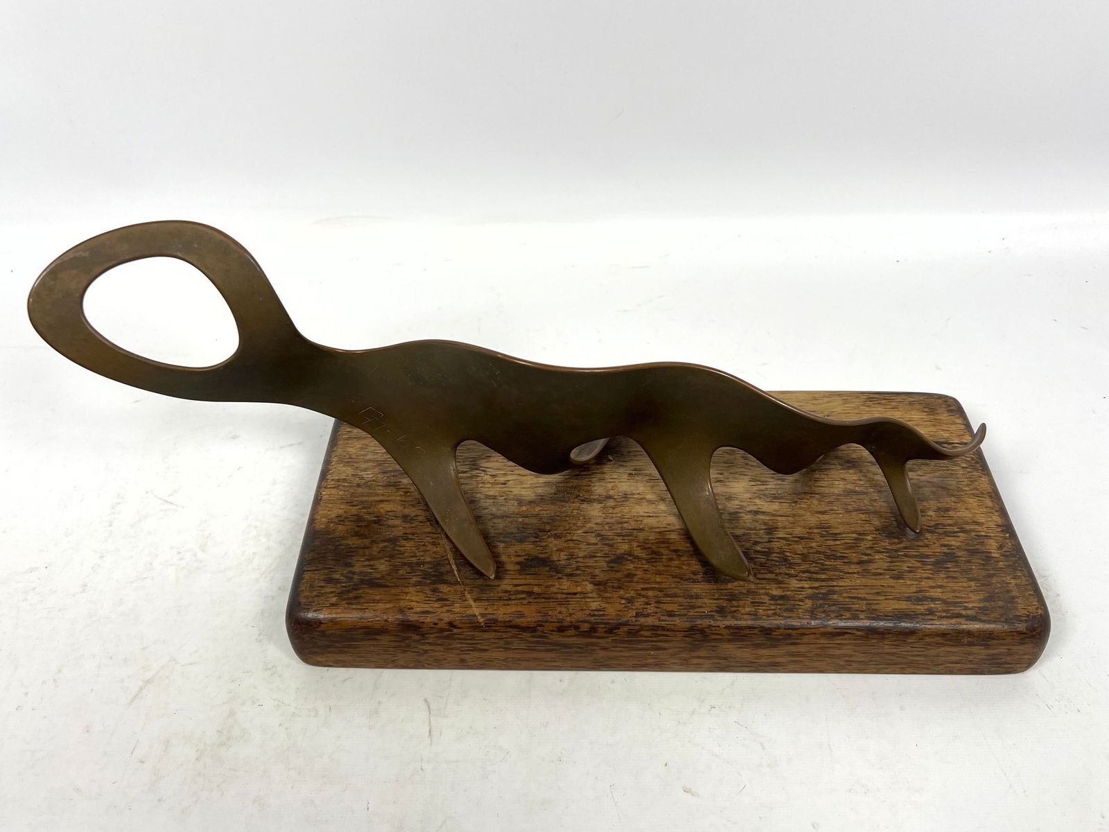 George Owen | GEORGE W OWEN Caterpillar Brass Sculpture | MutualArt