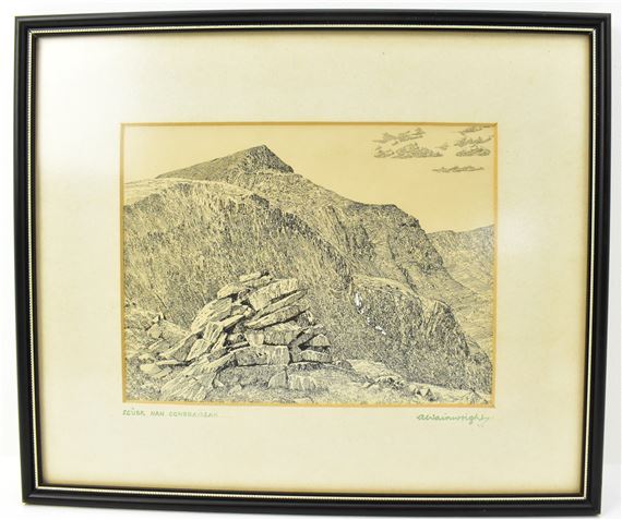 Alfred Wainwright | ALFRED WAINWRIGHT MBE (1907-1991); pen and ink ...