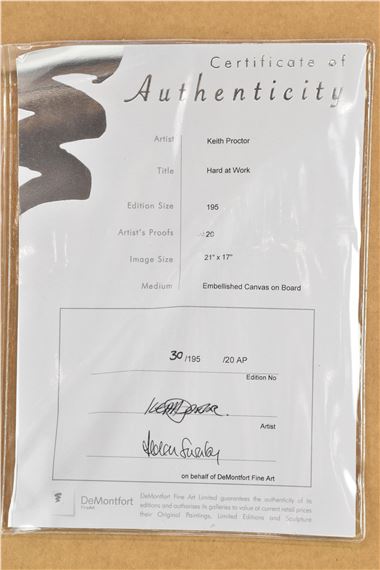 Keith Proctor | KEITH PROCTOR; a limited edition print | MutualArt