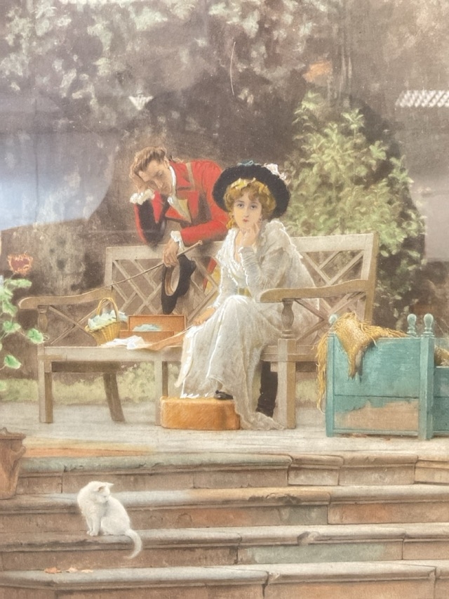 Marcus Stone | regency lovers in a garden | MutualArt