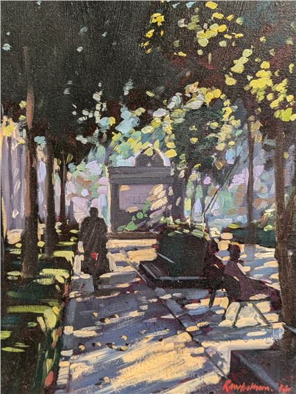 Charles Rowbotham | Cyclist in Montmartre | MutualArt