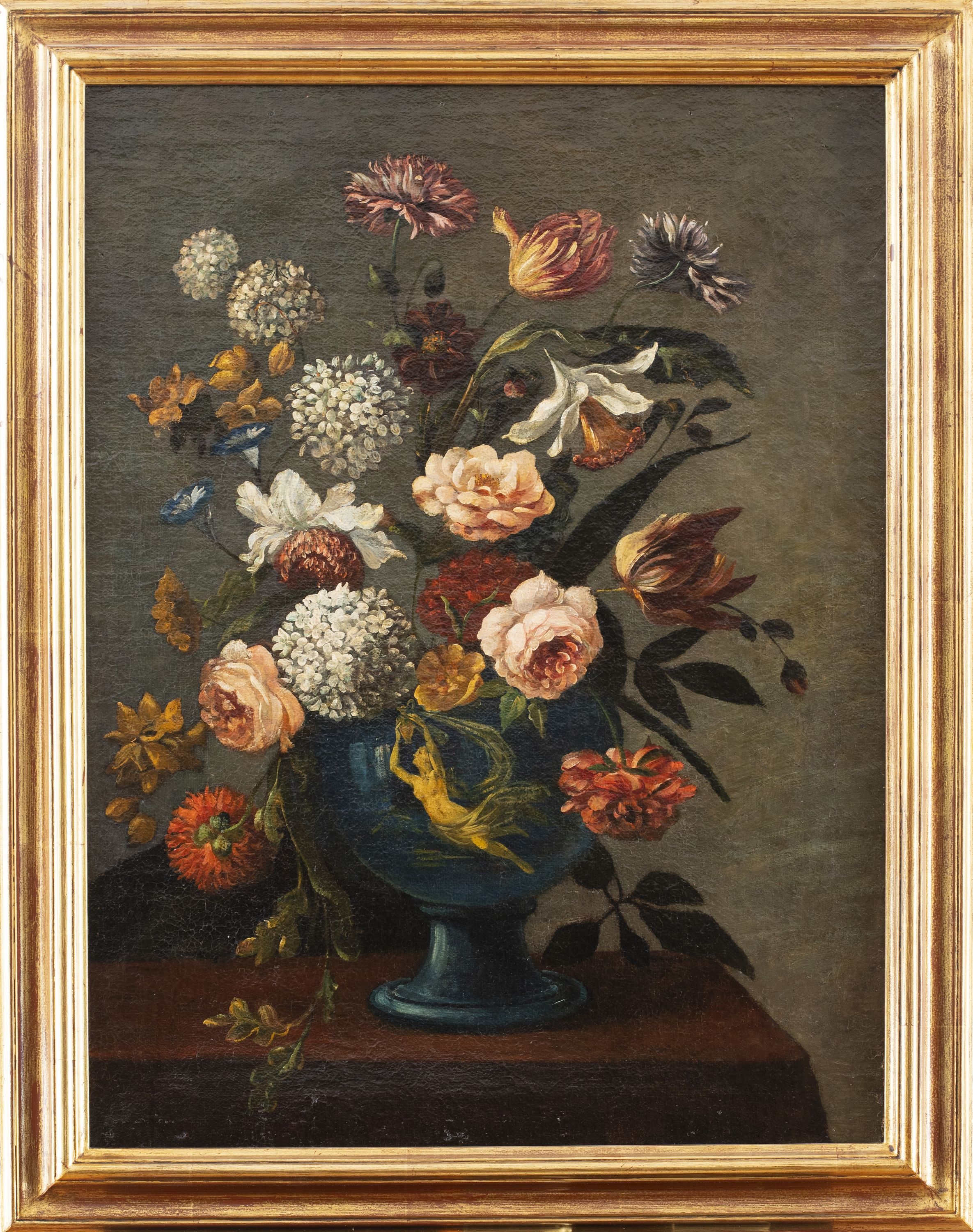 Spanish School, 19th Century | Jarrón de flores sobre un pedestal (1700 ...