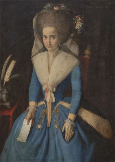 José Campeche | Retrato de Doña Josefa Rojas Sosa León y Pantoja ...