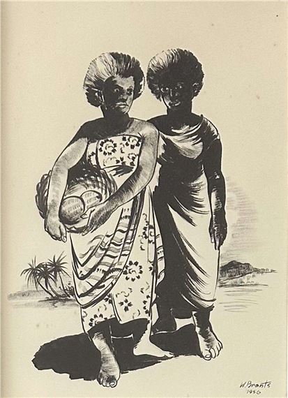 Wally Brants | Untitled Figurative (1956) | MutualArt