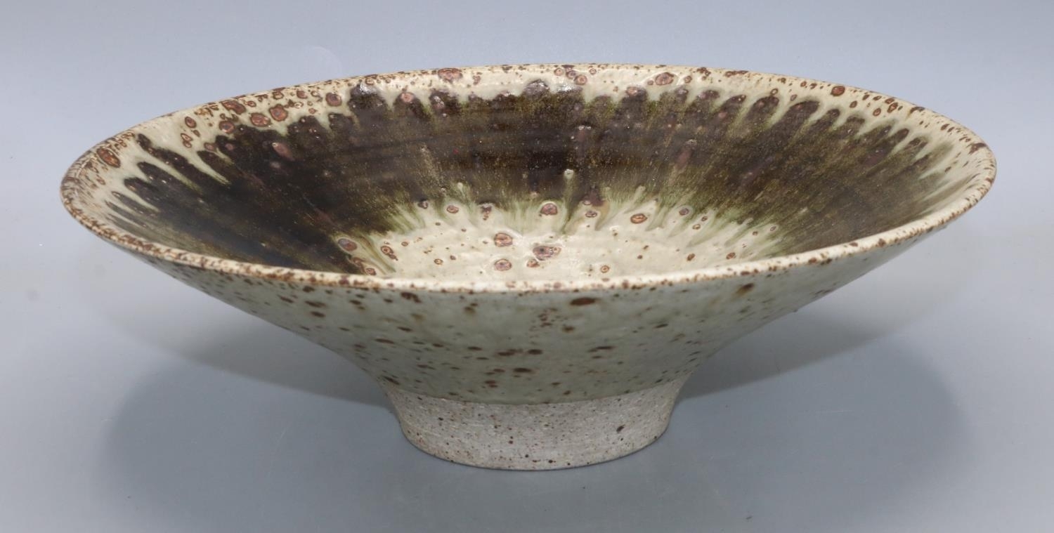 Barbara Cass | ; studio pottery stoneware conical bowl | MutualArt