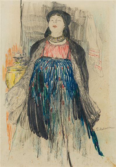 Philip Malyavin | FILIP MALIAVINE (1869-1940) Chanteuse russe populaire ...