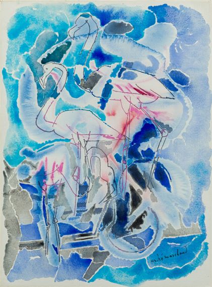 André Marchand | Composition aux flamants roses | MutualArt