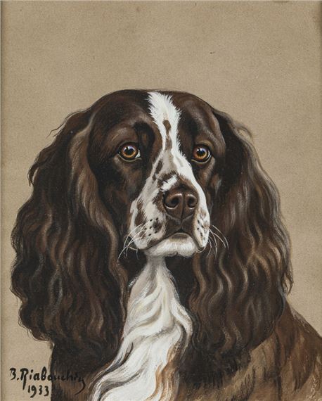 Boris Riab | Dog portrait (1932) | MutualArt