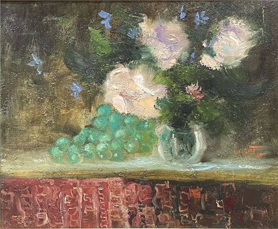 Michel Calvet | Bouquet et grappe de raisin | MutualArt