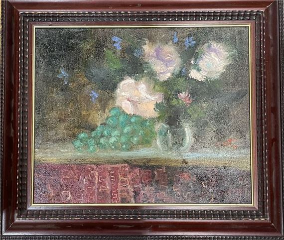 Michel Calvet | Bouquet et grappe de raisin | MutualArt
