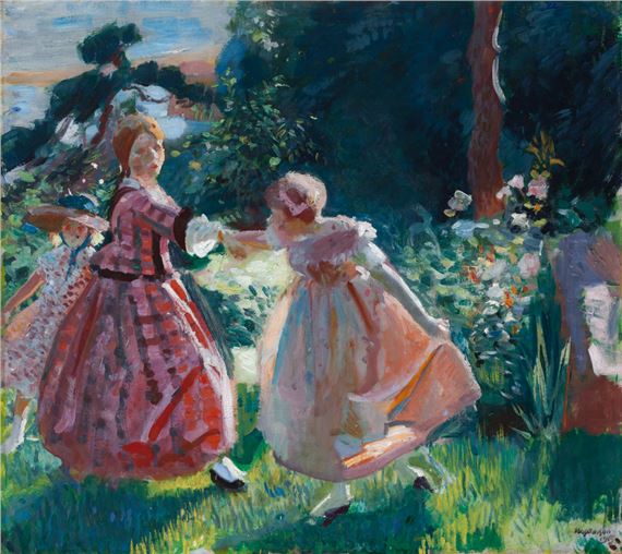 Charles Hopkinson | Three Dancing Girls (1915) | MutualArt