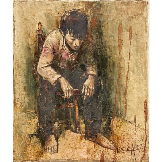 Bernard Locca | Untitled portrait of a young boy (1959) | MutualArt