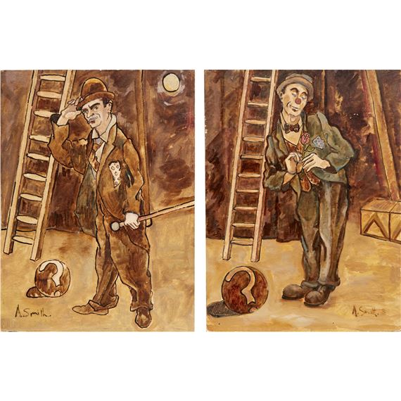Arthur Smith | Hobo style clowns | MutualArt