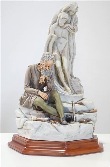 Michelangelo | Italian ceramic sculpture of the Pieta by Michelangelo ...