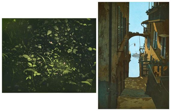 Terence Millington | Hedgerow & Lake Como 11 (2 works | MutualArt
