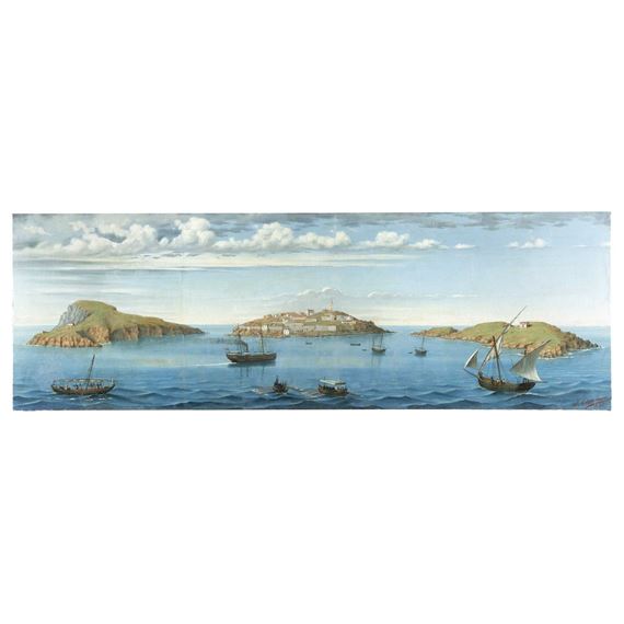 Juan Carrero y Taulet | Vista de las islas Chafarinas, 1872 (1872 ...