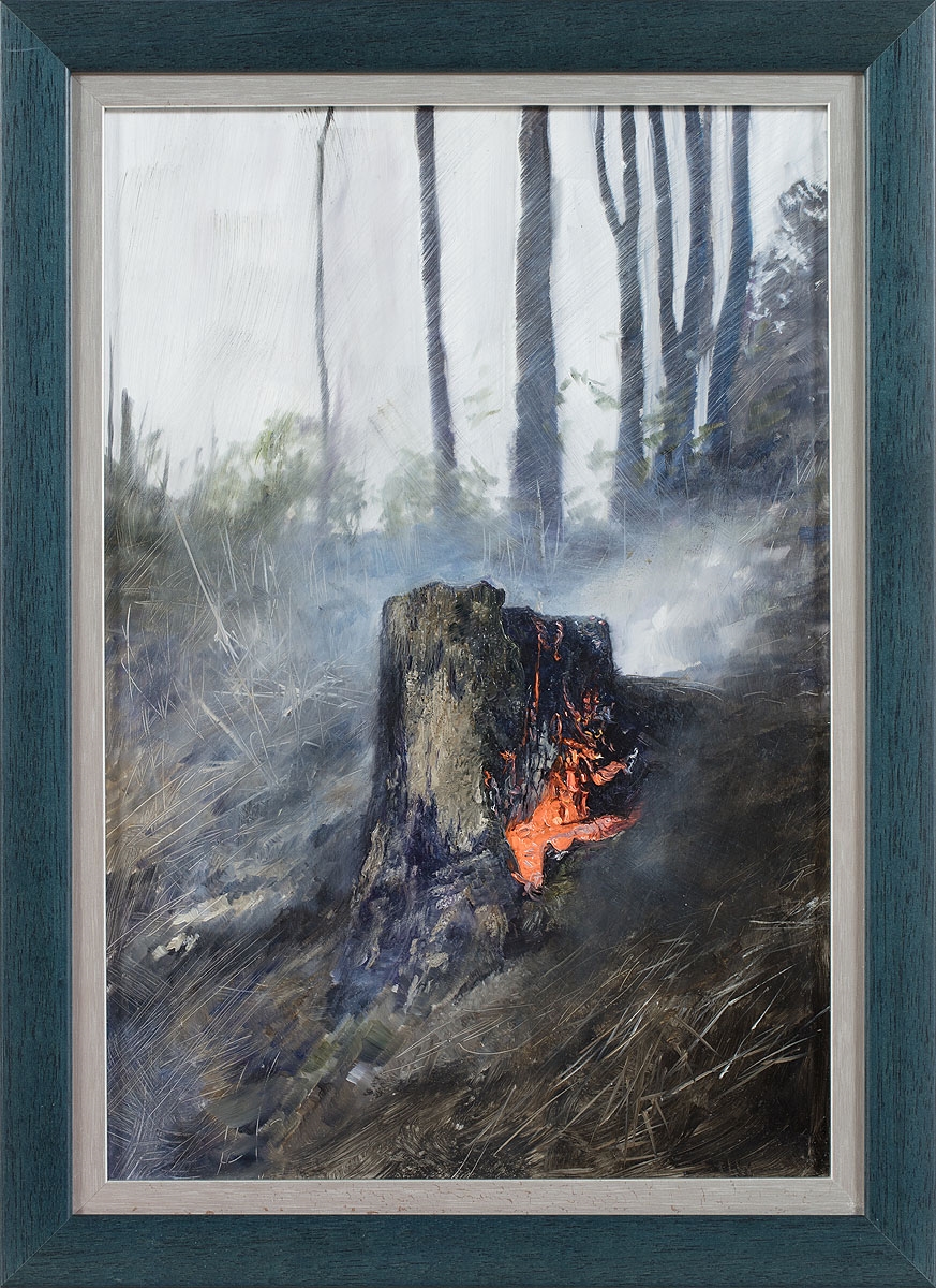Karol Palczak | Płonący pniak, 2021 (2021) | MutualArt