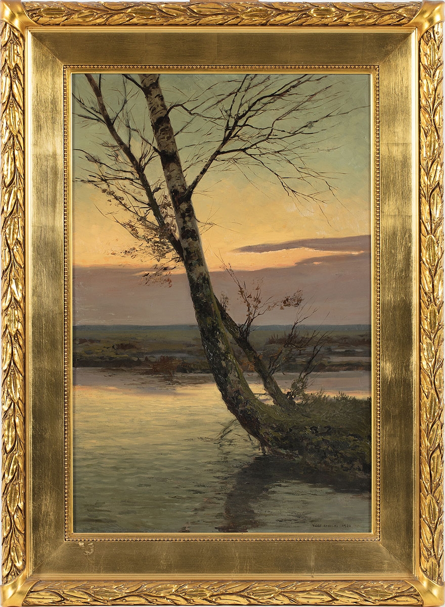 Józef Rapacki | Mokradła o zachodzie, 1920 (1920) | MutualArt