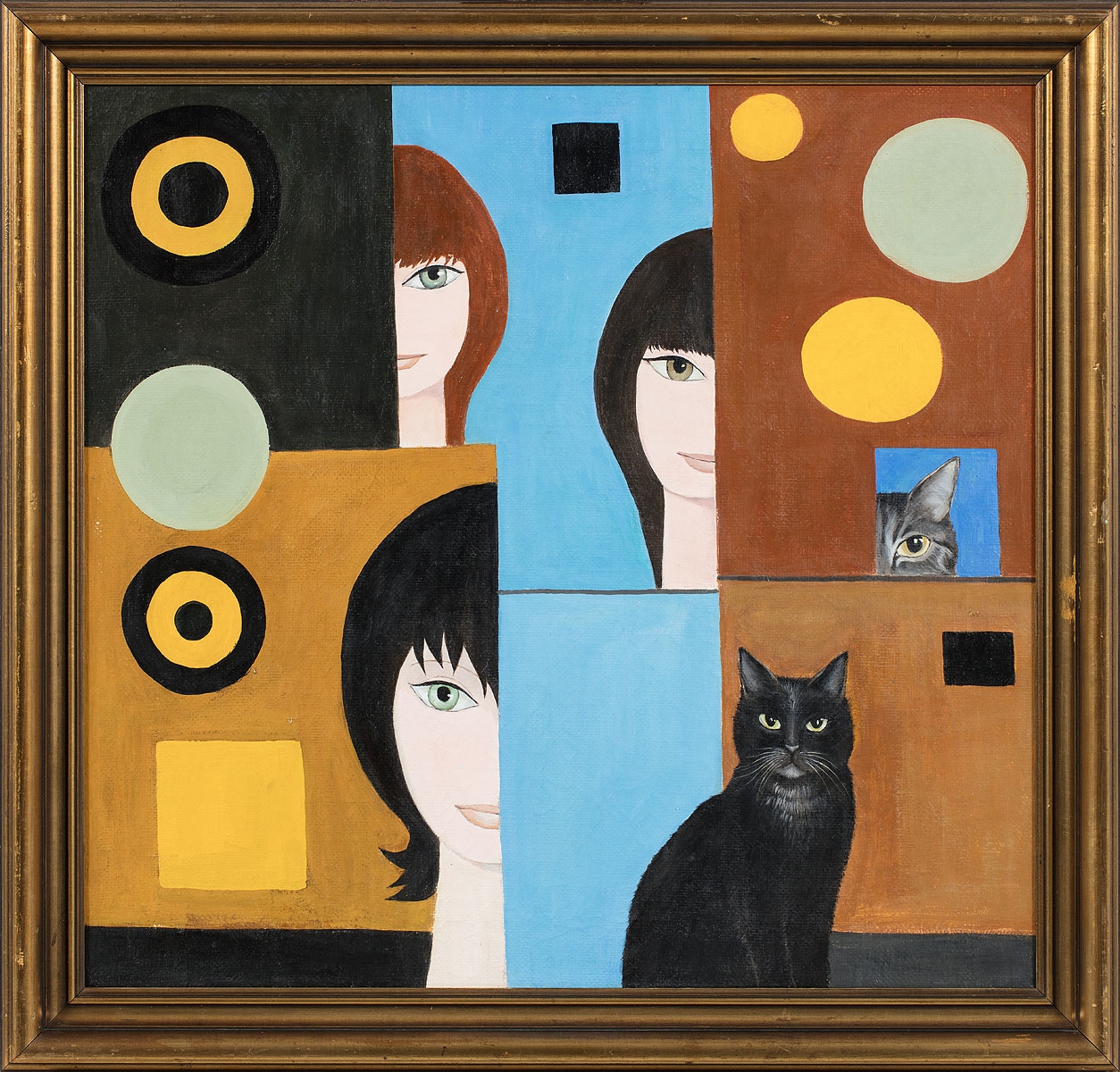 Kazimierz Mikulski | Portret z kotem, 1967 (1967) | MutualArt