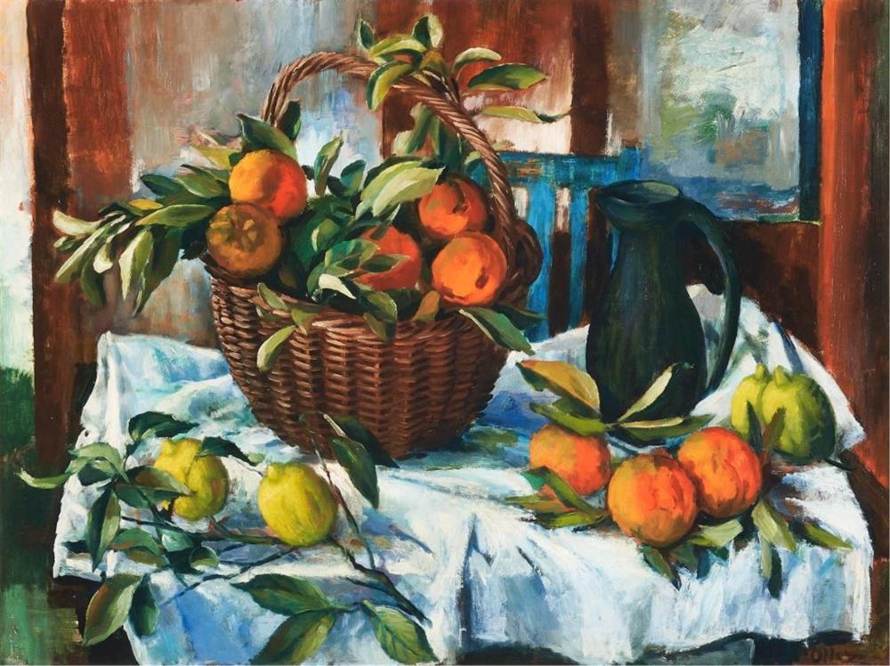Margaret Olley | Columbines (1962) | MutualArt