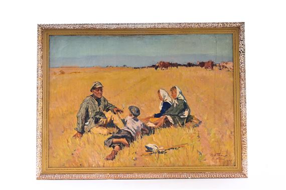 Aleksei Tkachev | Shepherd family at rest with their flock in the ...