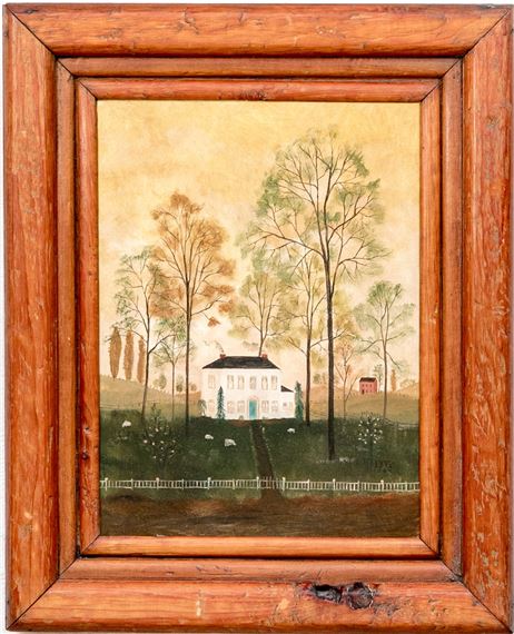 Elizabeth Gilkey | Houses With Towering Trees (1989) | MutualArt