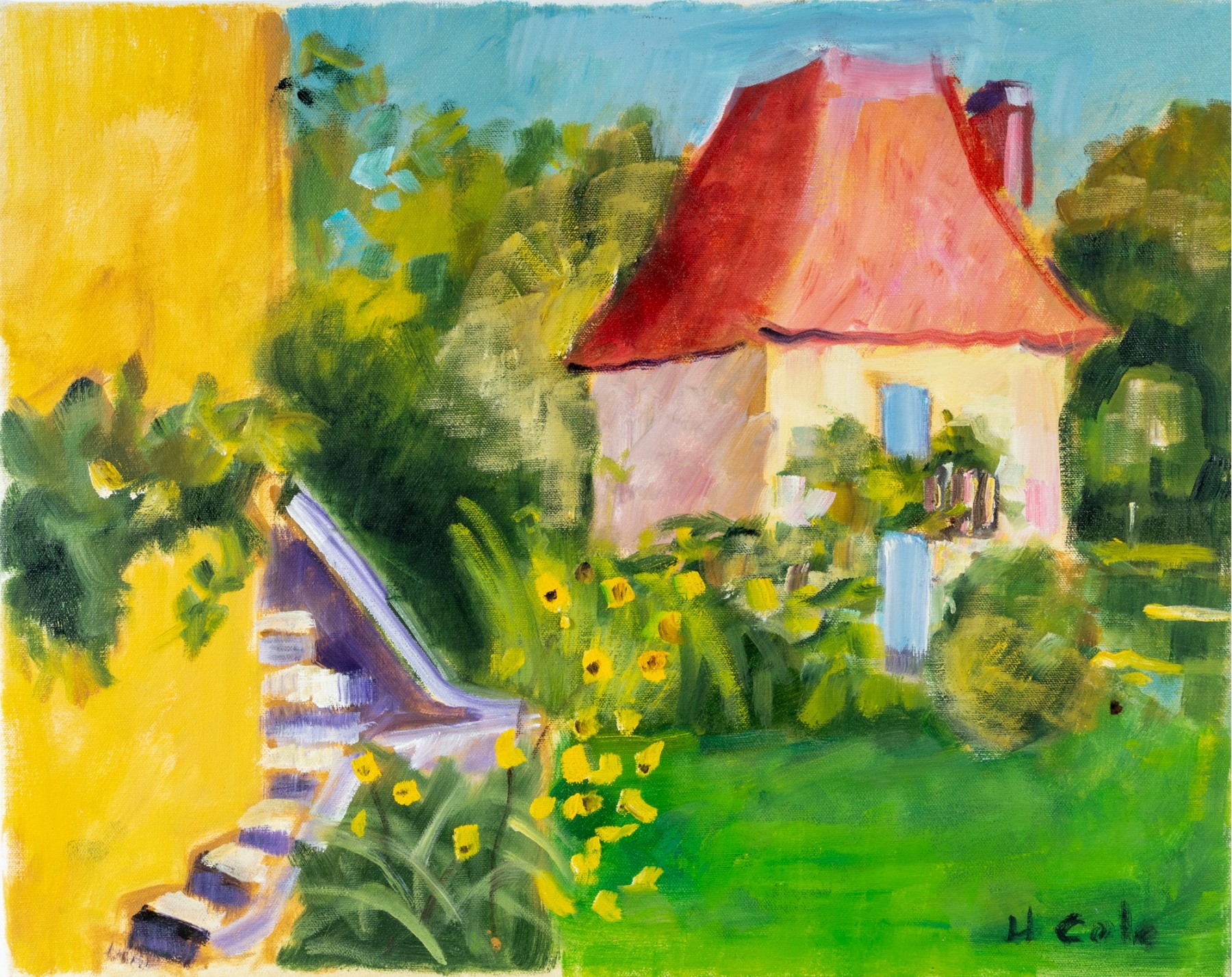 Hannah Cole Buie | B. 1955) Oil On Canvas Country Landscape | MutualArt