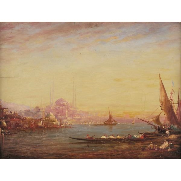 Alfred August Felix Bachmann | View of the Bosphorus | MutualArt