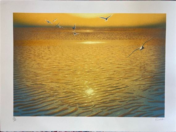 Daniel Sciora | Sun on Water Lithograph signed lower right (1945 ...