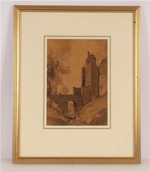 Leonard Russell Squirrell | study of Framlingham Castle (1928) | MutualArt