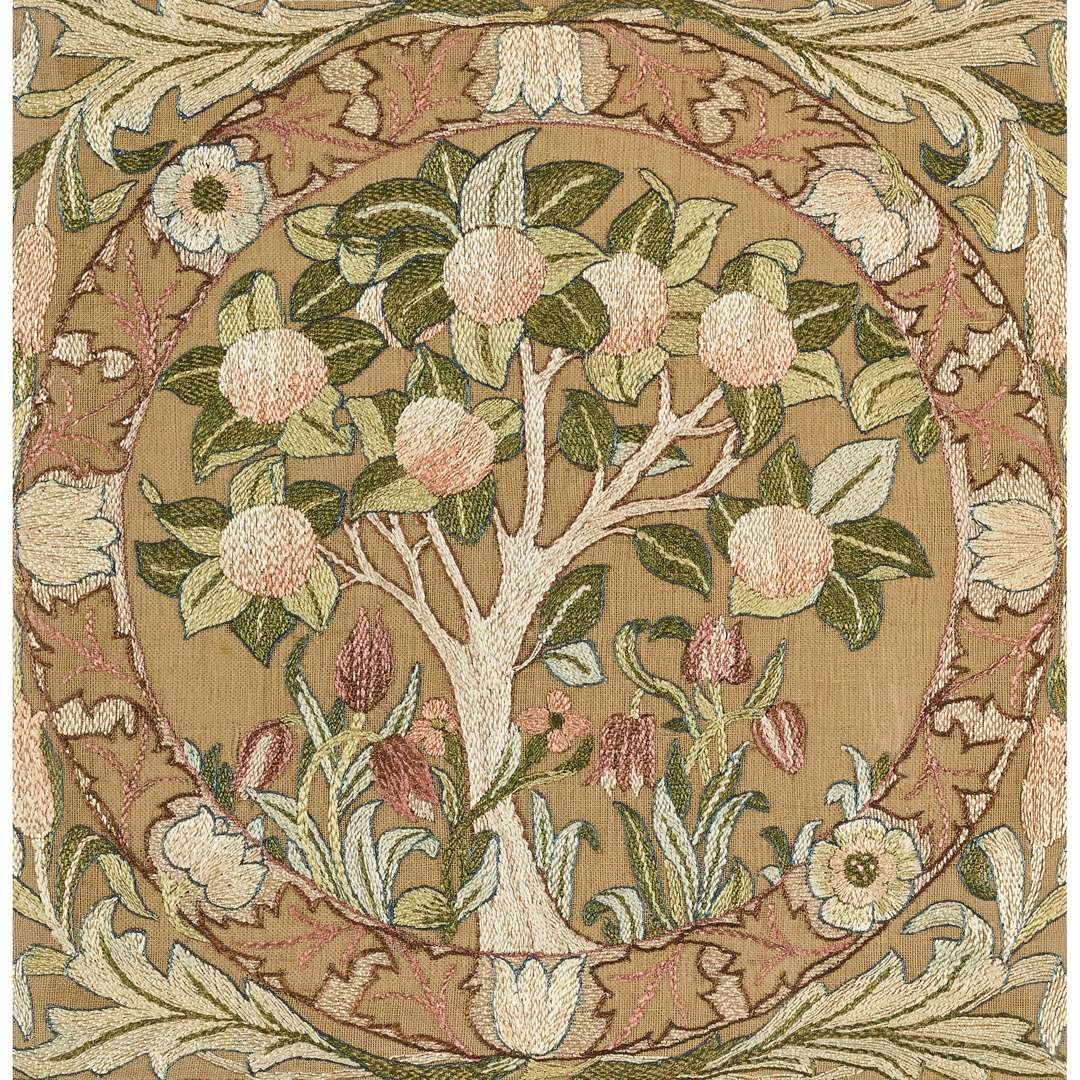 William Morris | ‘THE APPLE TREE’ EMBROIDERED PANEL, CIRCA 1890 | MutualArt