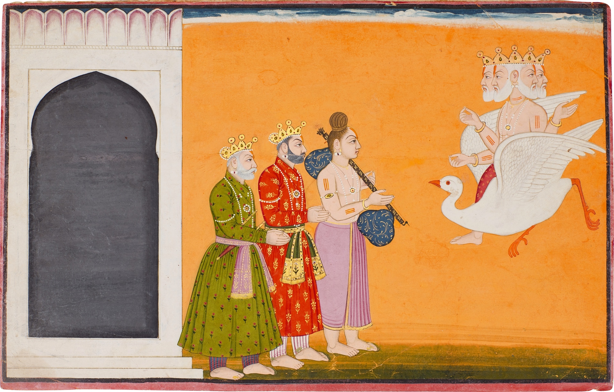 Manaku of Guler | An illustration to a Bhagavata Purana series: Brahma ...