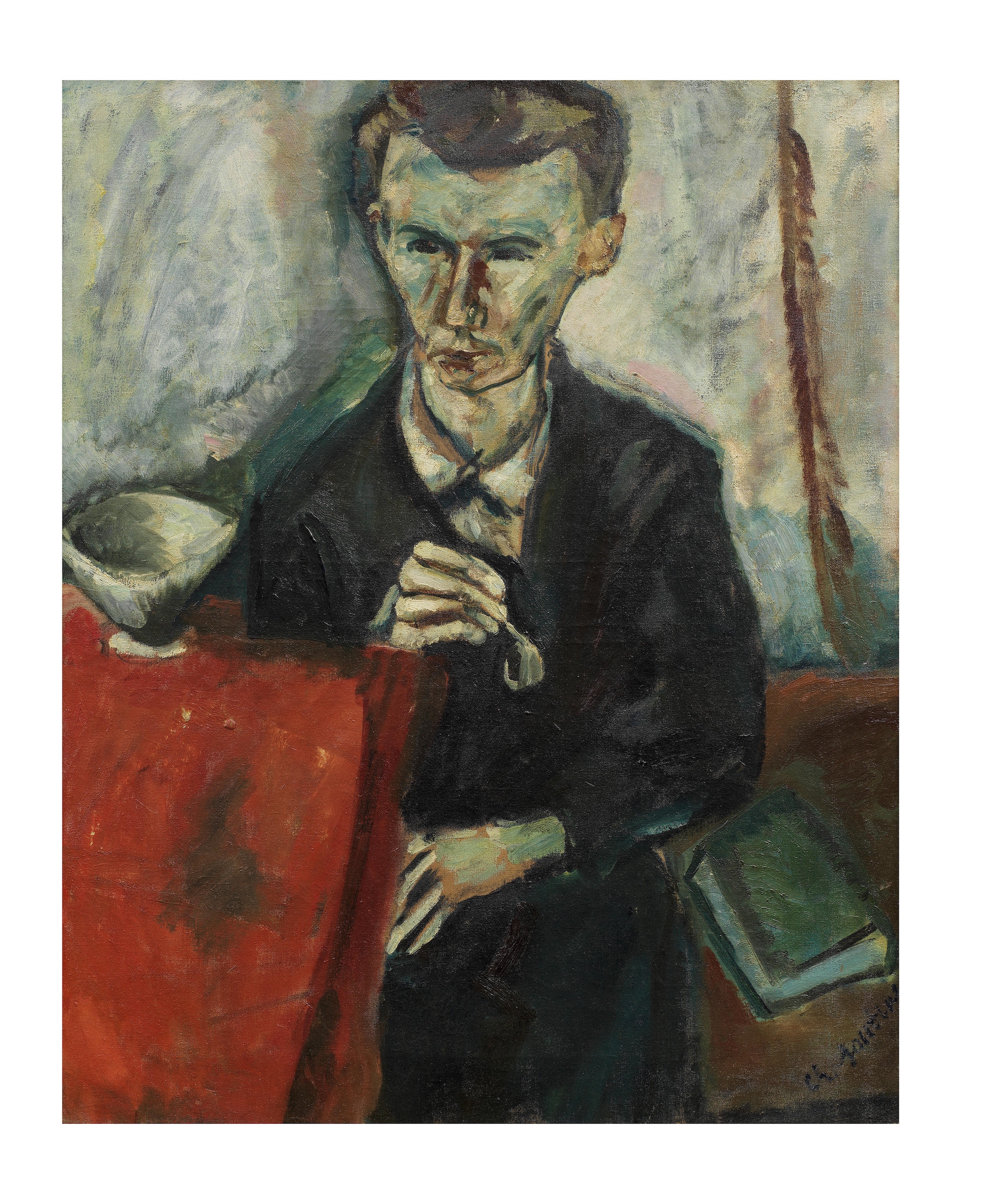 Chaim Soutine | Portrait d'homme (peut-être Achille Richard) (Circa ...