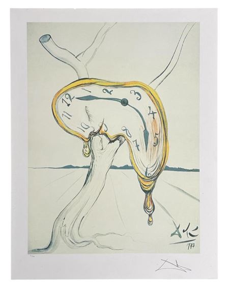 Salvador Dalí | Salvador Dali Melting Clock Print | MutualArt